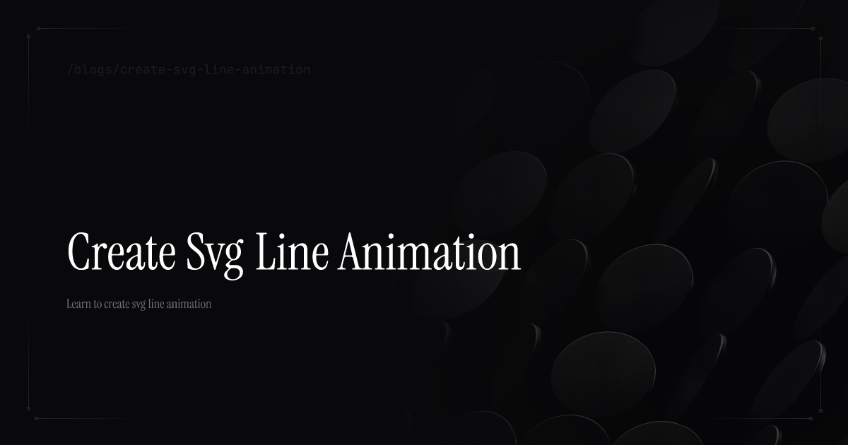 Create Svg Line Animation